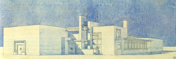 J. J. P. Oud, project for a factory, 1919.
